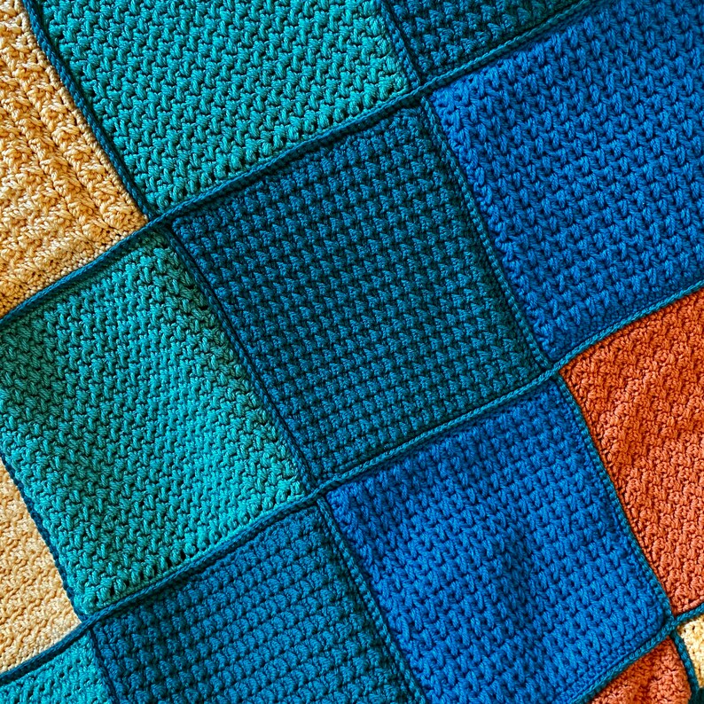 Textured Afghan- Handmade Crochet Blanket - Etsy