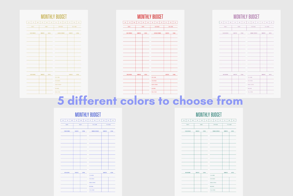 Paycheck Budget Overview Template Printable, Paycheck Budget Printable ...