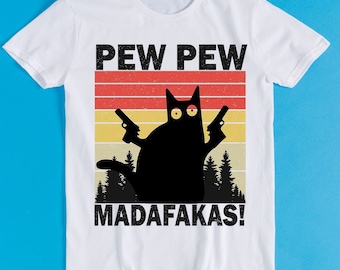 Paws Jaws Cat Design Meme Gift Tee Gamer Cult Movie Music T Shirt P277 ...