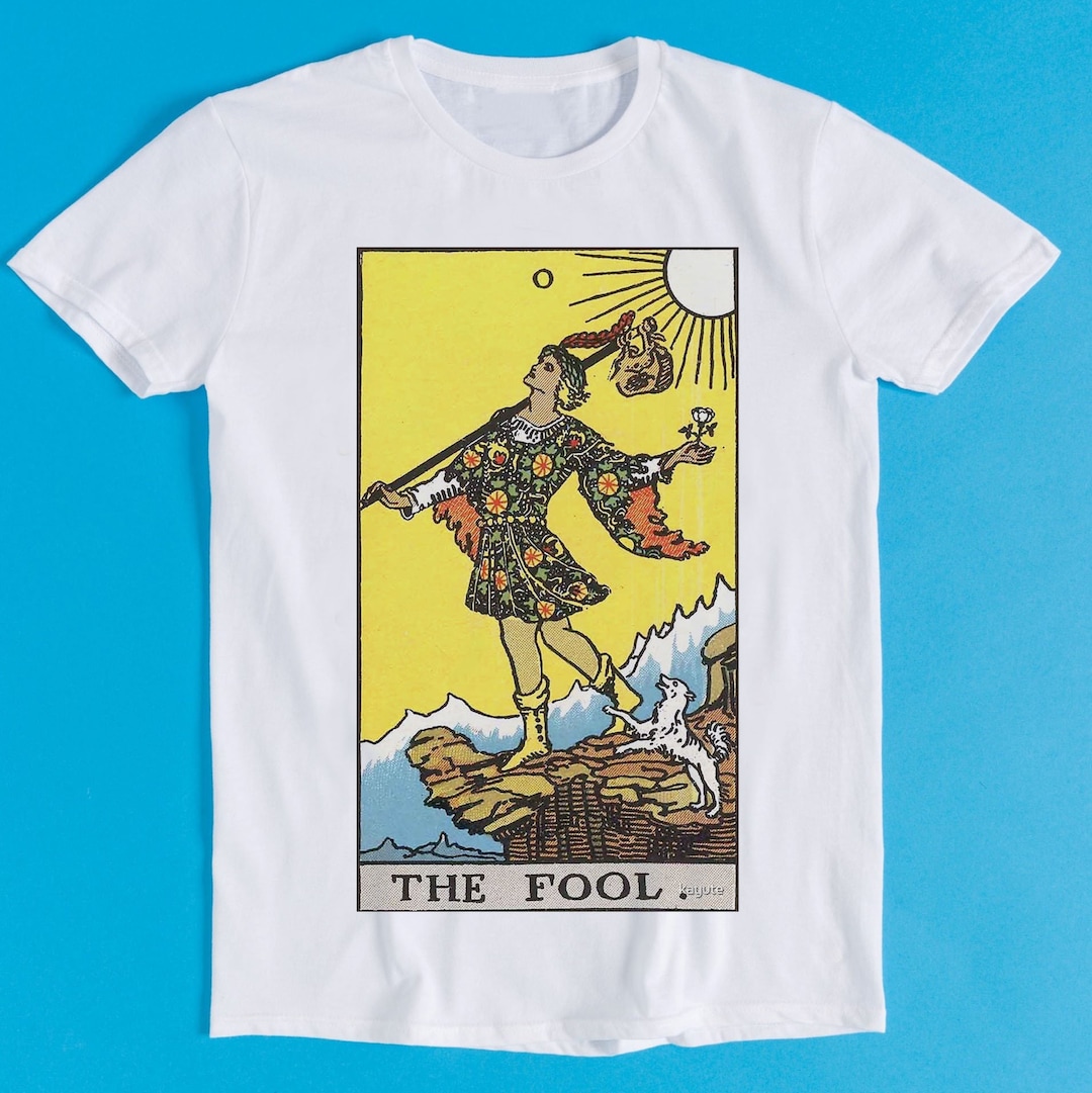 Tarot the Fool Play Card Retro Funny Art Drawing Gamer Anime Cult Meme ...