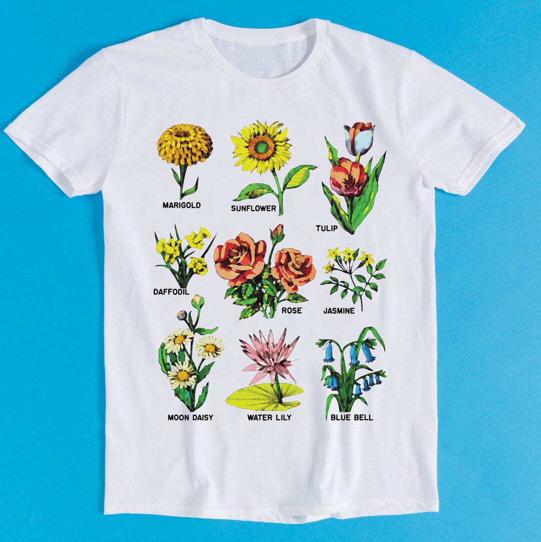 British Wild Flowers Rose Daffodil Sunflower Marigold Jasmine Meme Gift ...