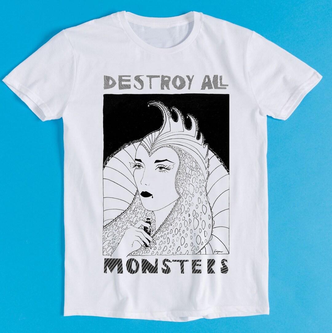 Destroy All Monsters Bored Noise Rock Music Retro Funny Art Drawing ...
