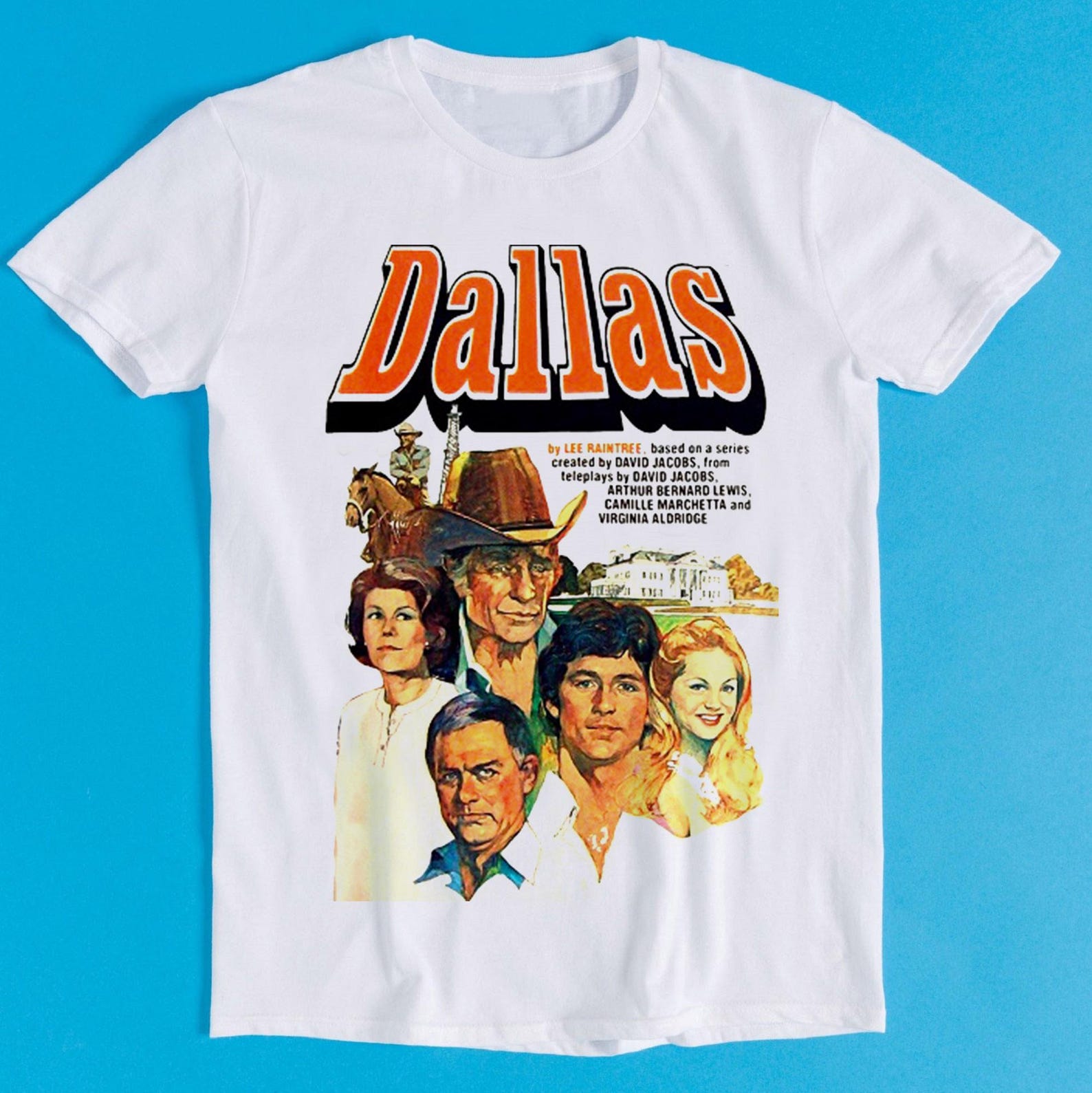 Dallas 80s Classic Tv Series J.R. Series Movie Funny Meme Gift Tee T ...