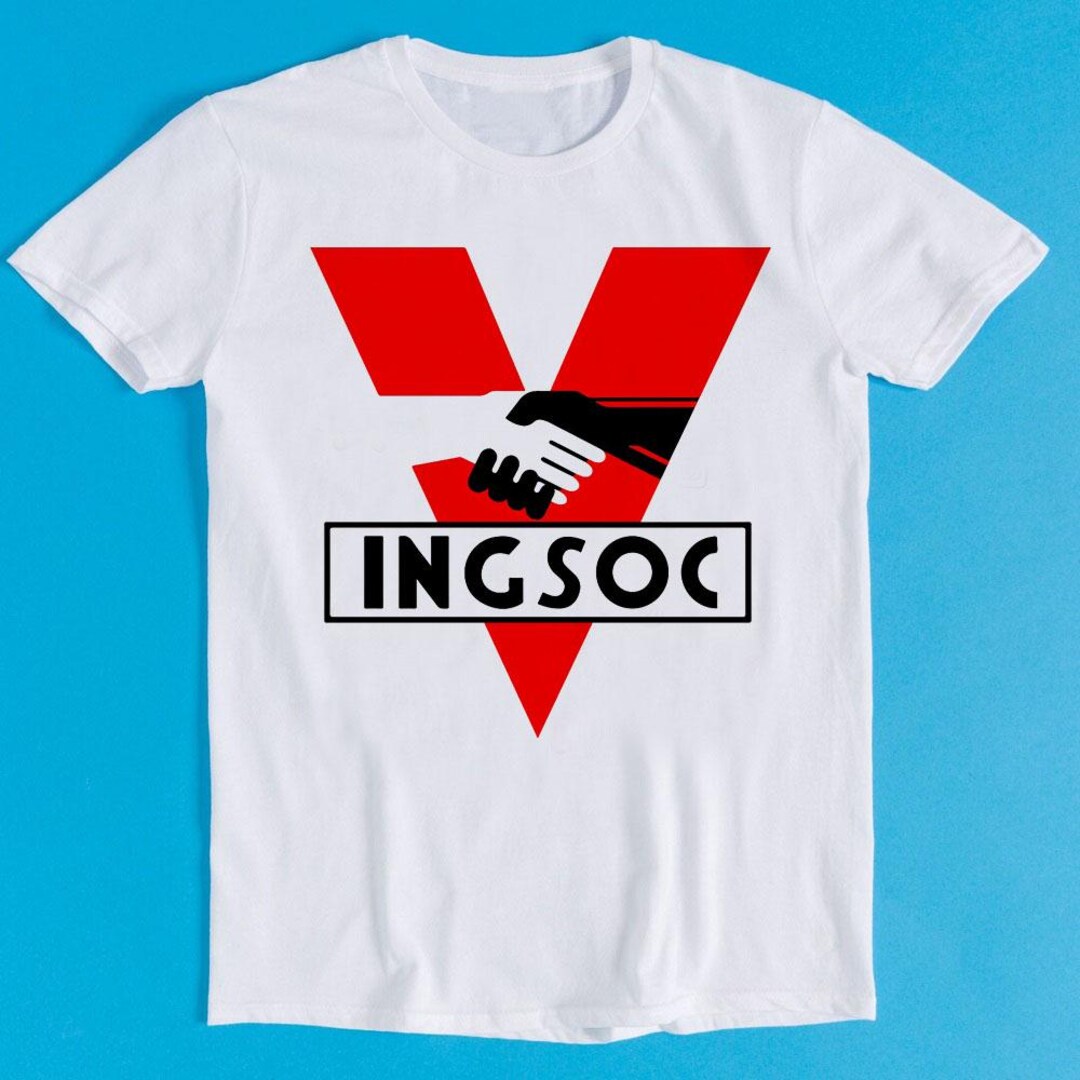 INGSOC 1984 Mens George Orwell Fictional Art Funny Gift Tee T Shirt ...