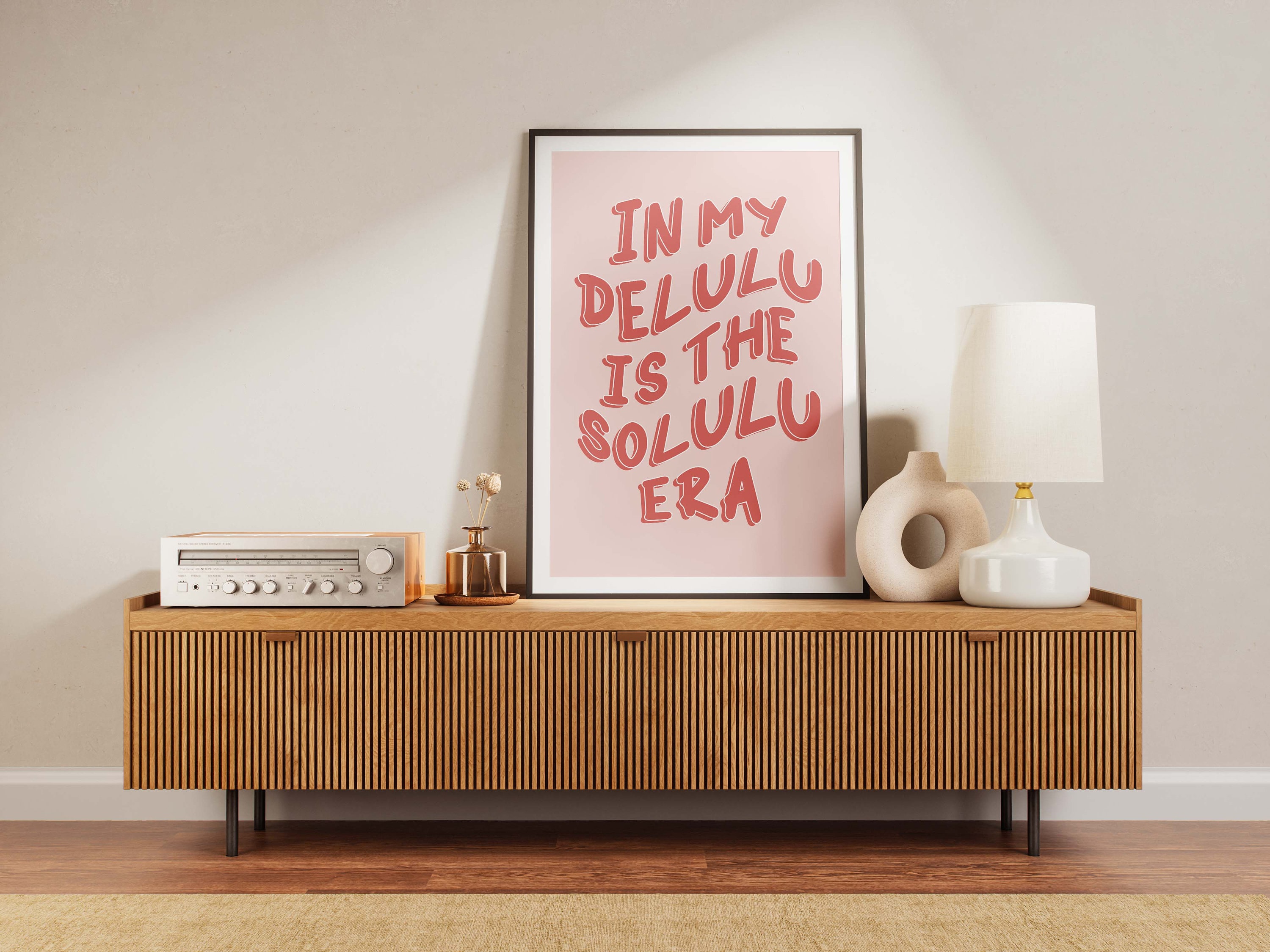 In My Delulu is the Solulu Era Era's Wall Art, Funny Quote, Trendy ...