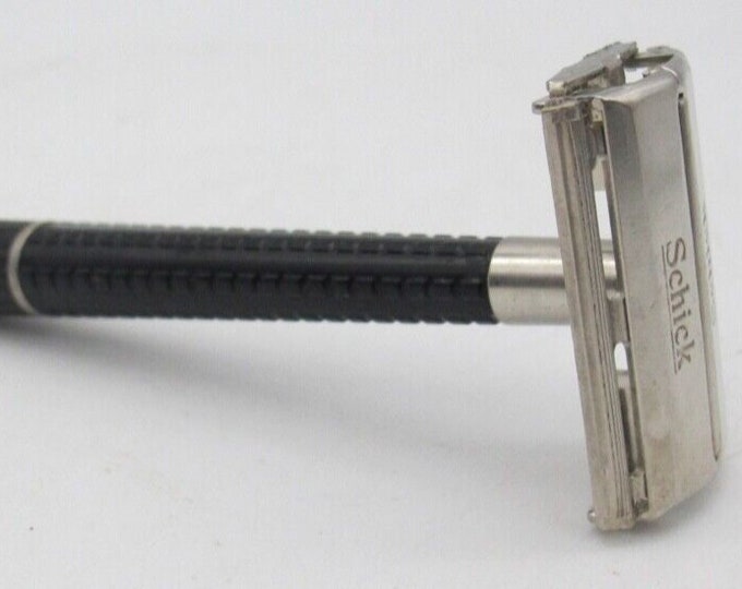 Vintage Schick Krona Black Silver Double Edge Safety Razor - Etsy