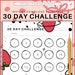 30 Day Challenge Printable Template Thirty Day Challenge Challenge ...