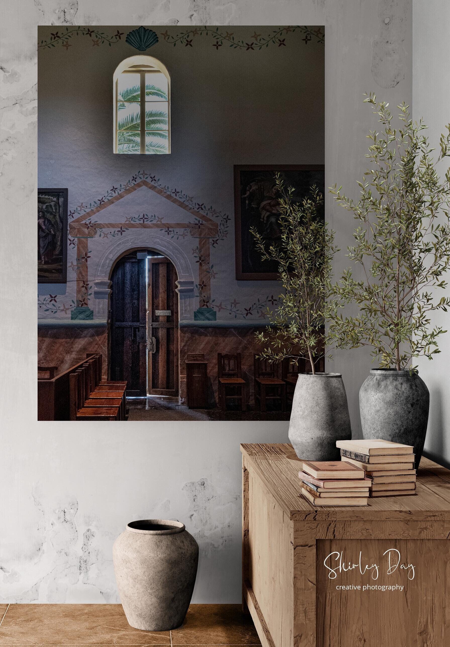 Old Mission Santa Ines Photo: Rustic Church Wall Art, Religious ...