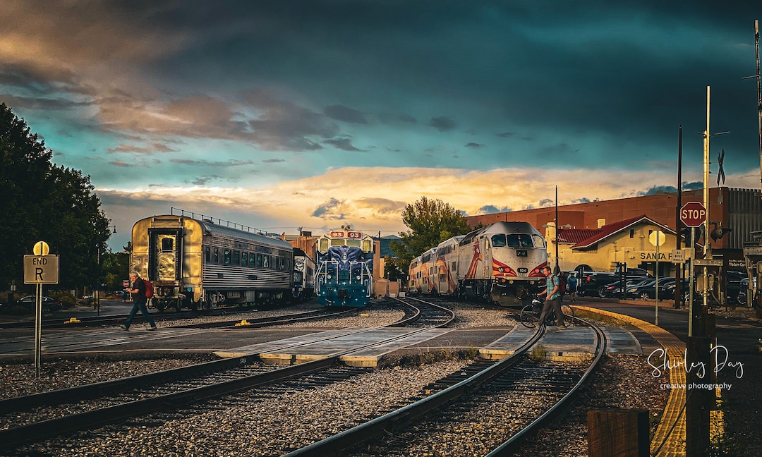 Santa Fe Train Station Art Print: Steampunk Railway Photo, New Mexico ...