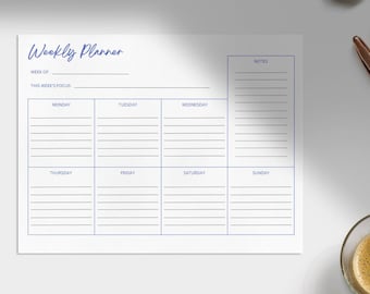 Weekly Planner 2023 Download, Printable Planner Template, Weekly ...