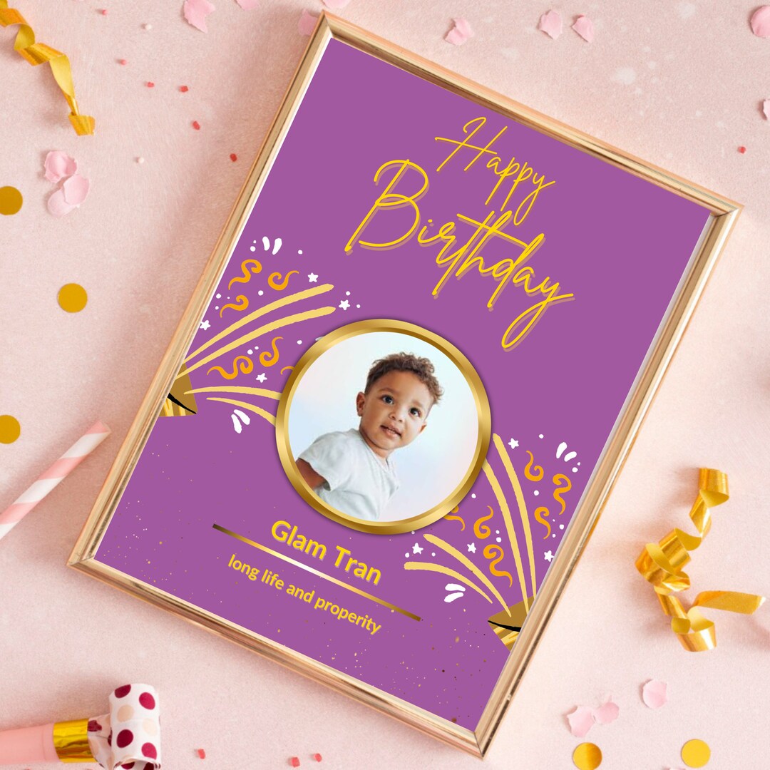 CUTE Birthday Card, Happy Birthday Card, Editable Birthday Card ...