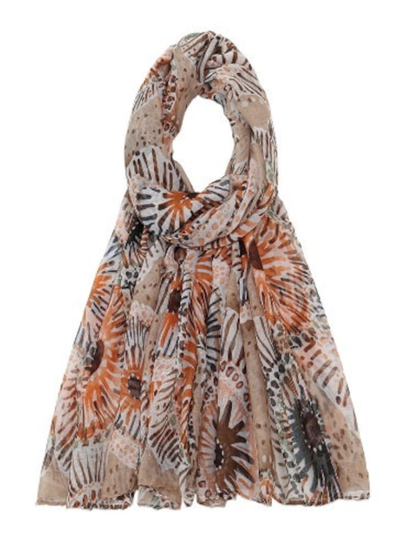 Abstract FLOWER PRINT SCARF Abstract Scarf Summer Scarf - Etsy UK