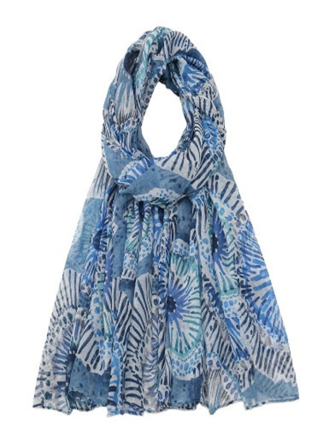 Abstract FLOWER PRINT SCARF Abstract Scarf Summer Scarf - Etsy UK