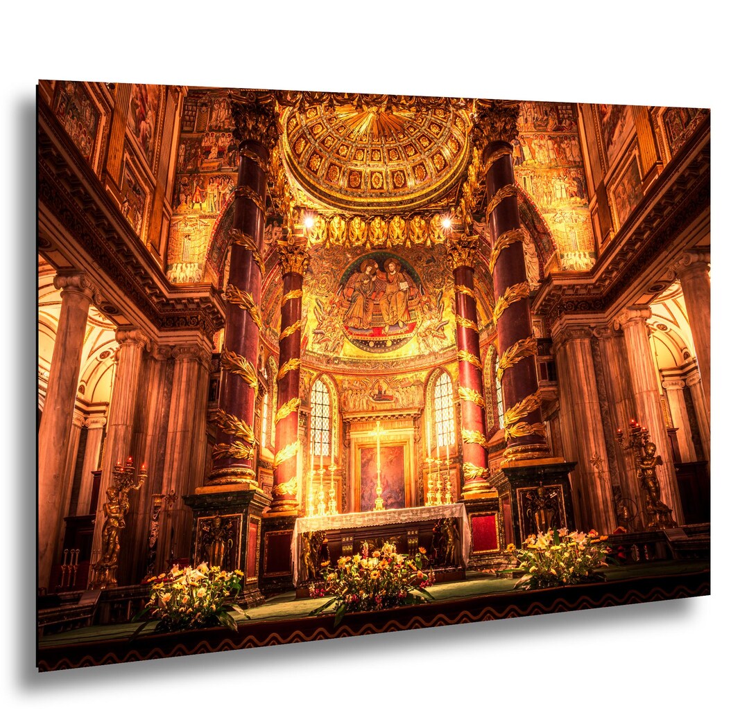 Rome Basilica Wall Art - Santa Maria Maggiore Altar Photo - Etsy