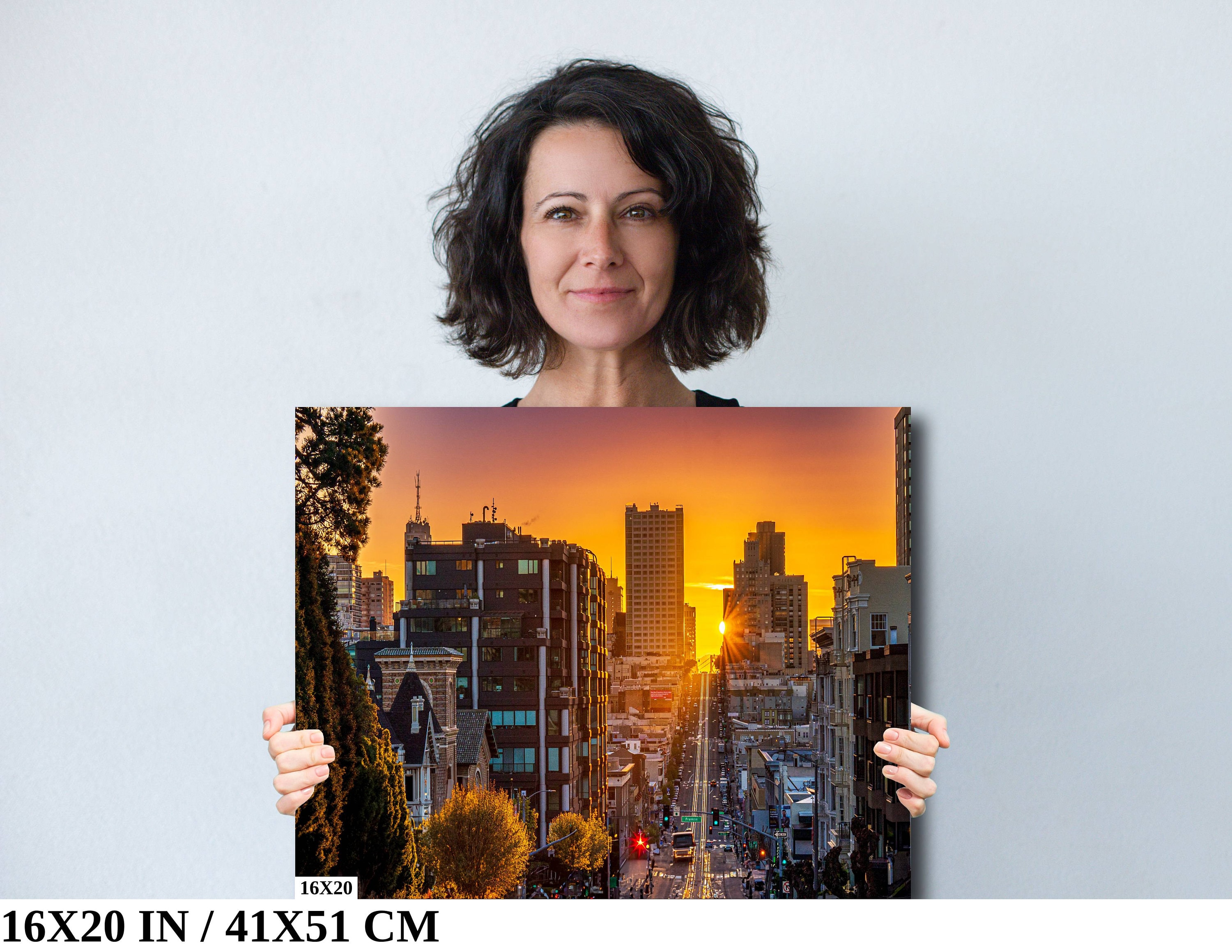 California Henge Sun Rising Over Bay Bridge on California Street San ...