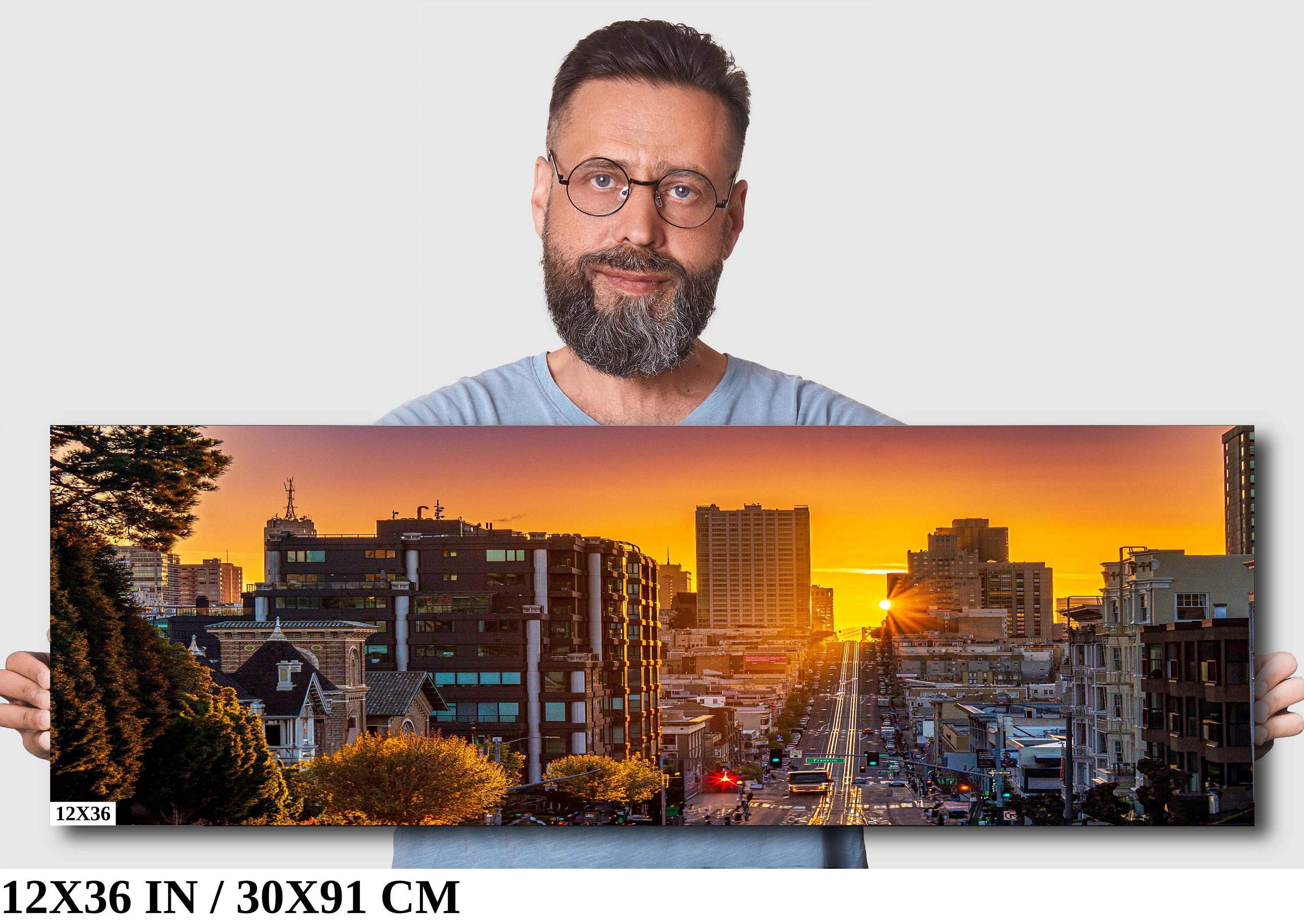 California Henge Sun Rising Over Bay Bridge on California Street San ...