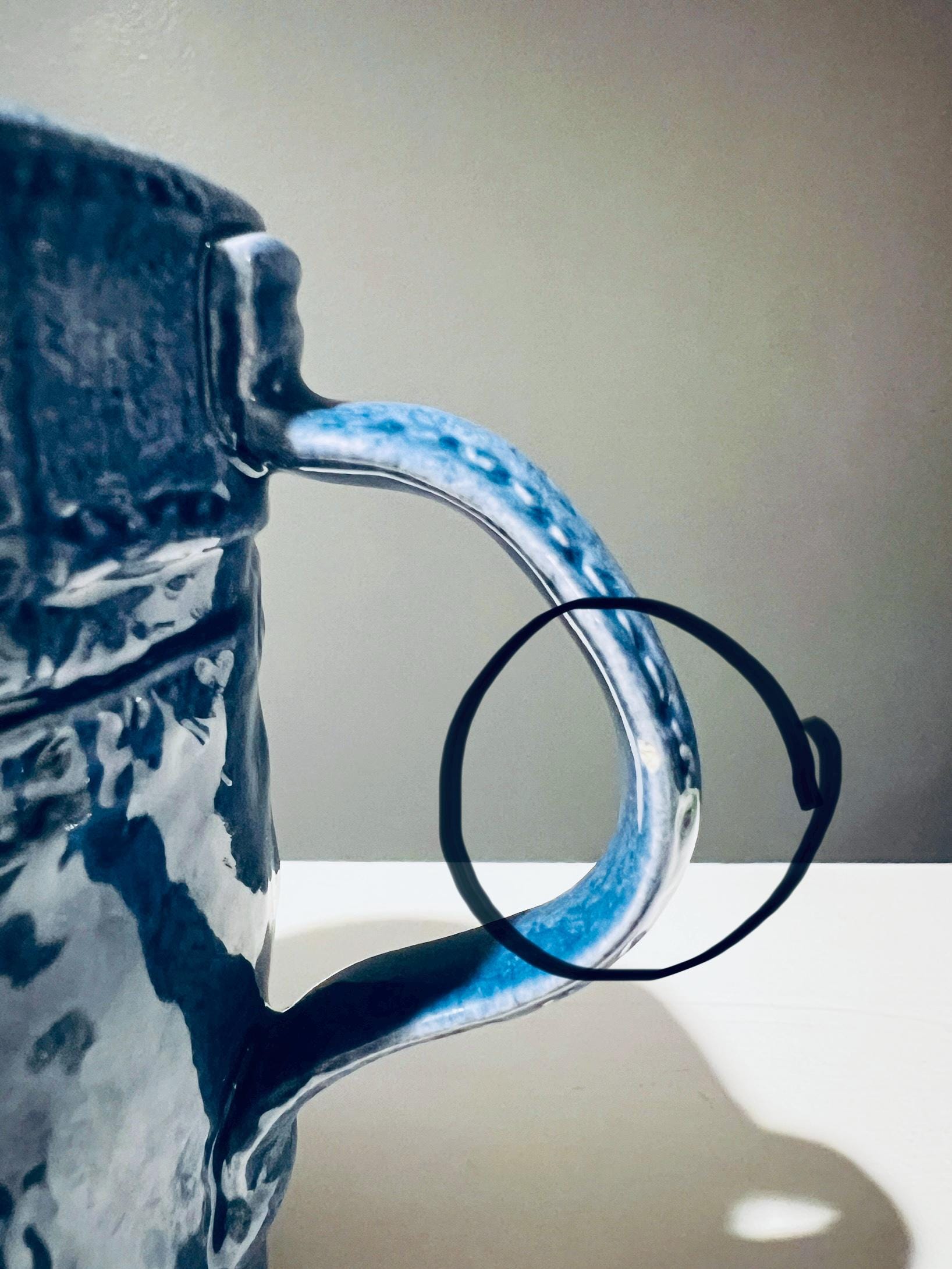 Rare Vintage Marty Grandma and Grandpa Jean Mugs Set Ceramic Blue Denim ...