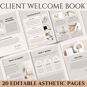 Client Welcome Packet Template |new Client Service Guide | Virtual ...