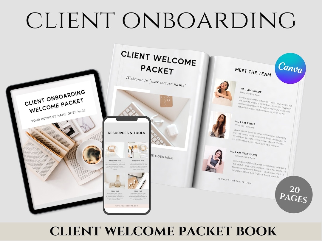 Client Welcome Packet Template |new Client Service Guide | Virtual ...