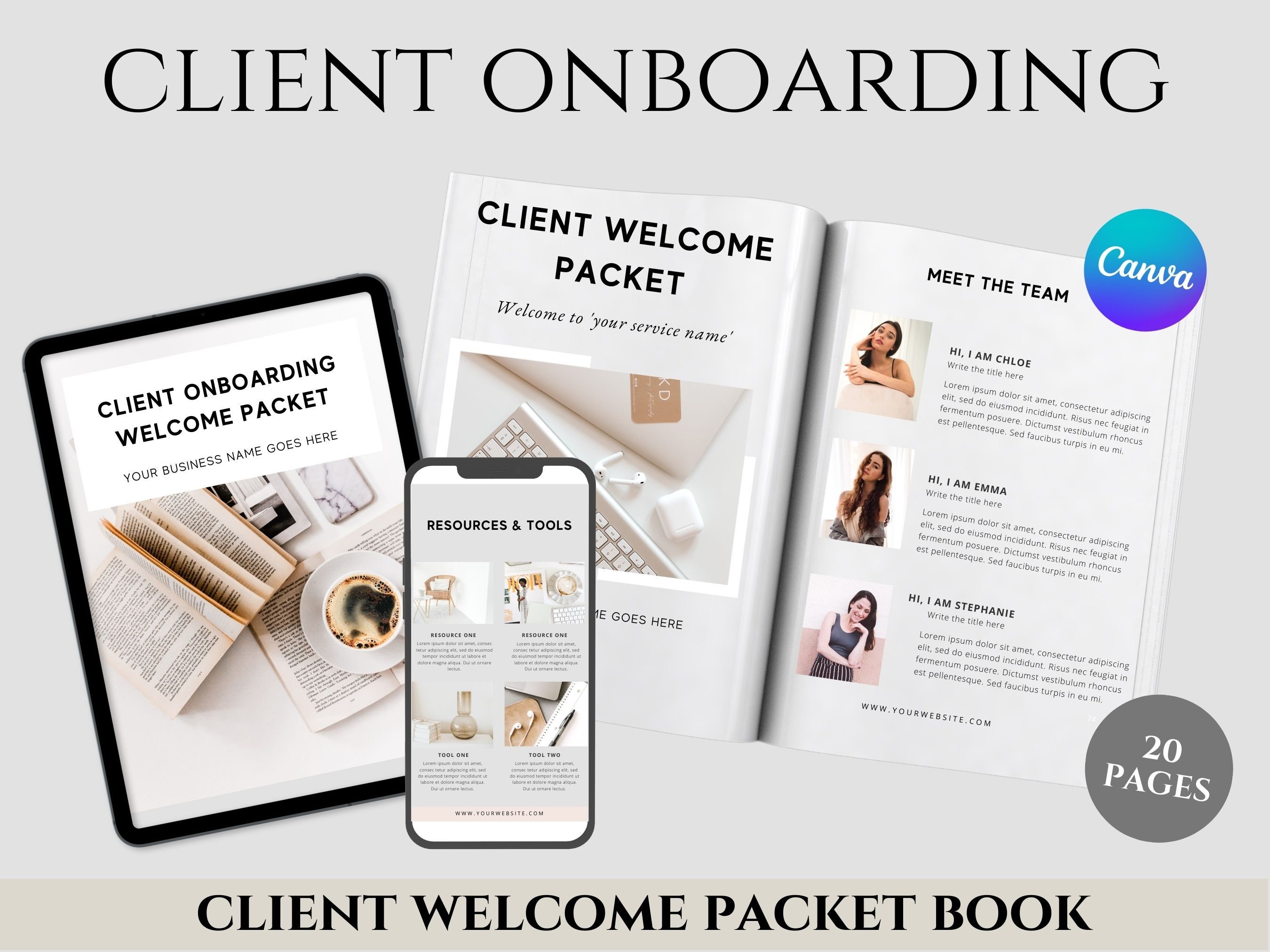 Client Welcome Packet Template New Client Service Guide Virtual Assistant Welcome Packet