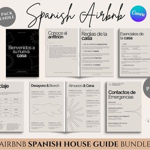 Airbnb Guide for Guests in Spanish | Bundle 2 Pack - Etsy