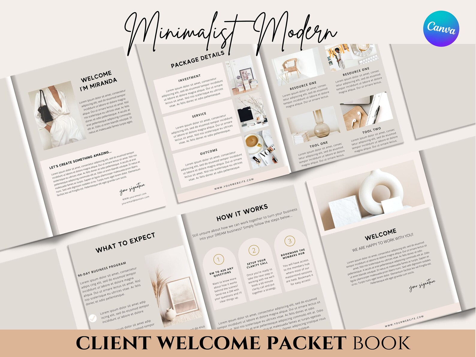Client Welcome Packet Template New Client Service Guide Virtual Assistant Welcome Packet
