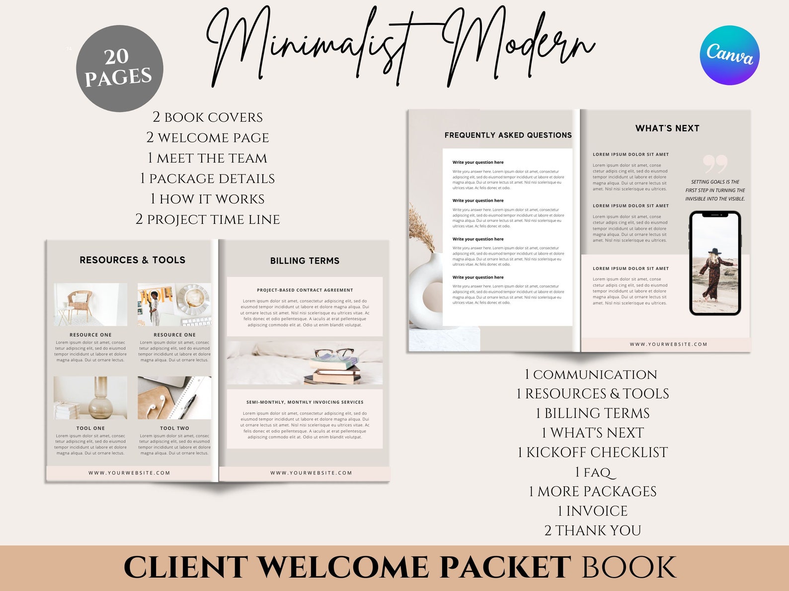 Client Welcome Packet Template |new Client Service Guide | Virtual ...
