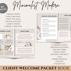 Client Welcome Packet Template |new Client Service Guide | Virtual ...