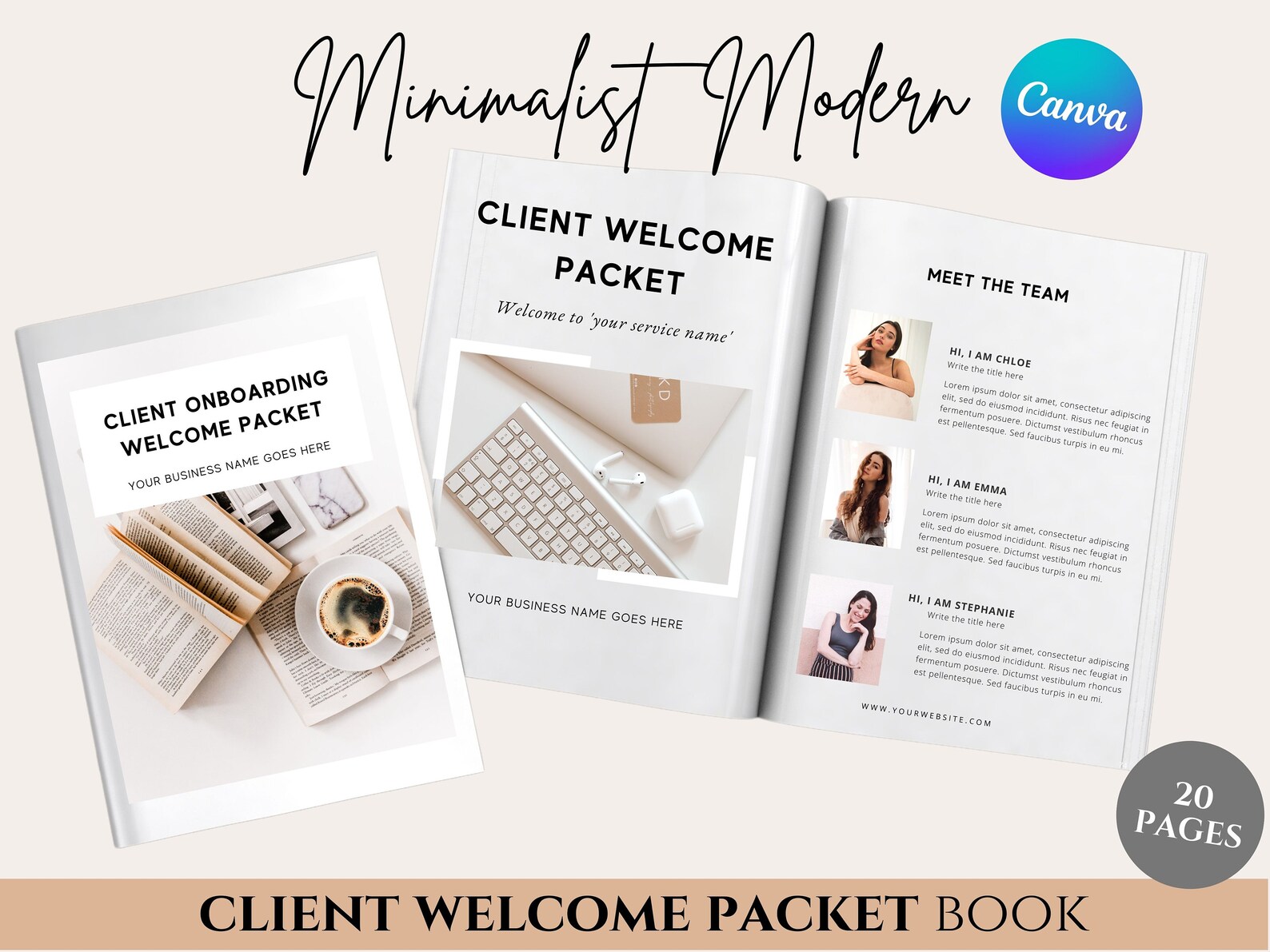 Client Welcome Packet Template New Client Service Guide Virtual Assistant Welcome Packet