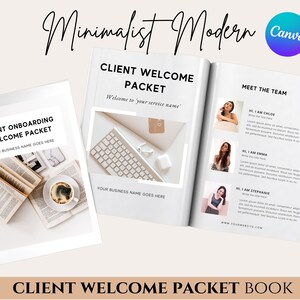 Client Welcome Packet Template |new Client Service Guide | Virtual ...
