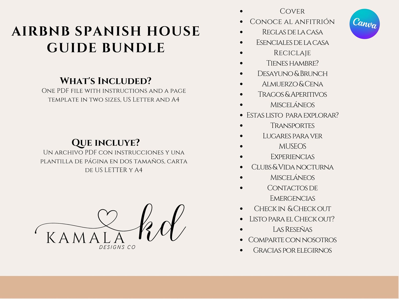 Airbnb Guide for Guests in Spanish | Bundle 2 Pack - Etsy