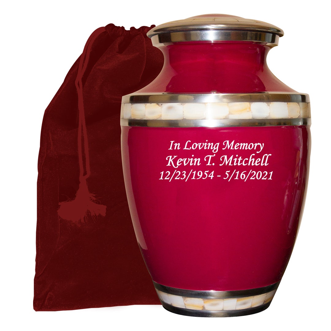 Red Human Funeral Cremation Urn Urns for Human Ashes Large - Etsy