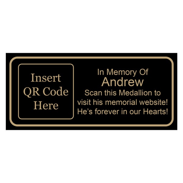 Qr Code Memorial Sign - Etsy