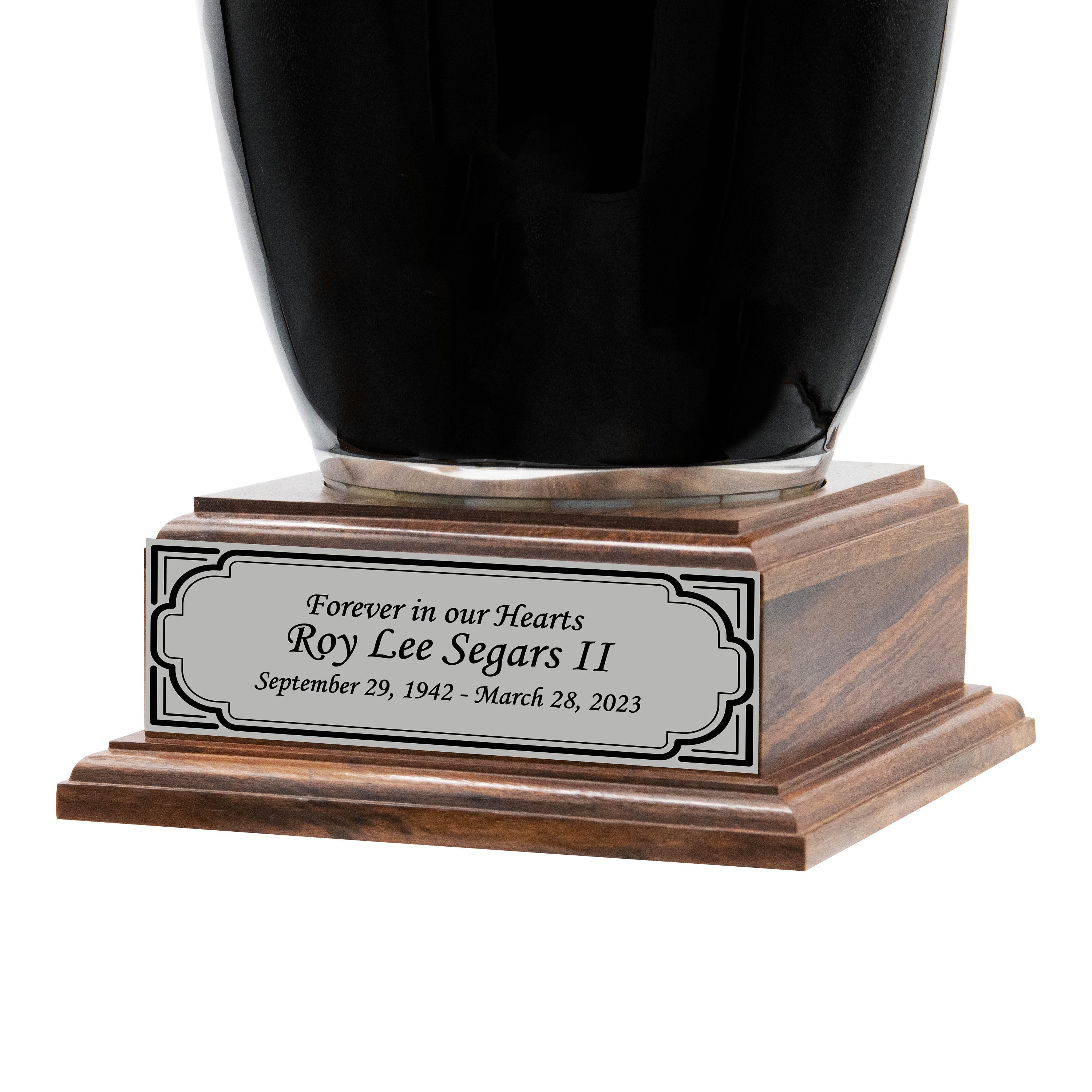 Cremation Urn Stand Wood Pedestal Wooden Urn Base With - Etsy