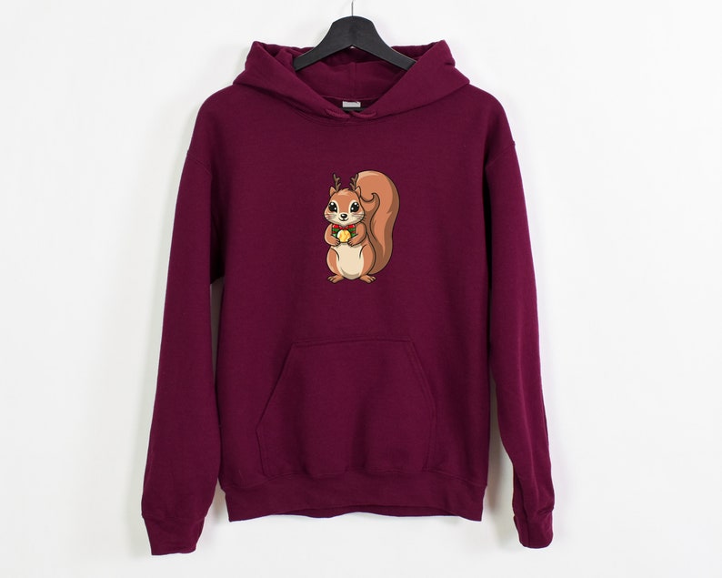 Christmas Squirrel Hoodie Squirrel Lover Gift Cute Squirrel - Etsy