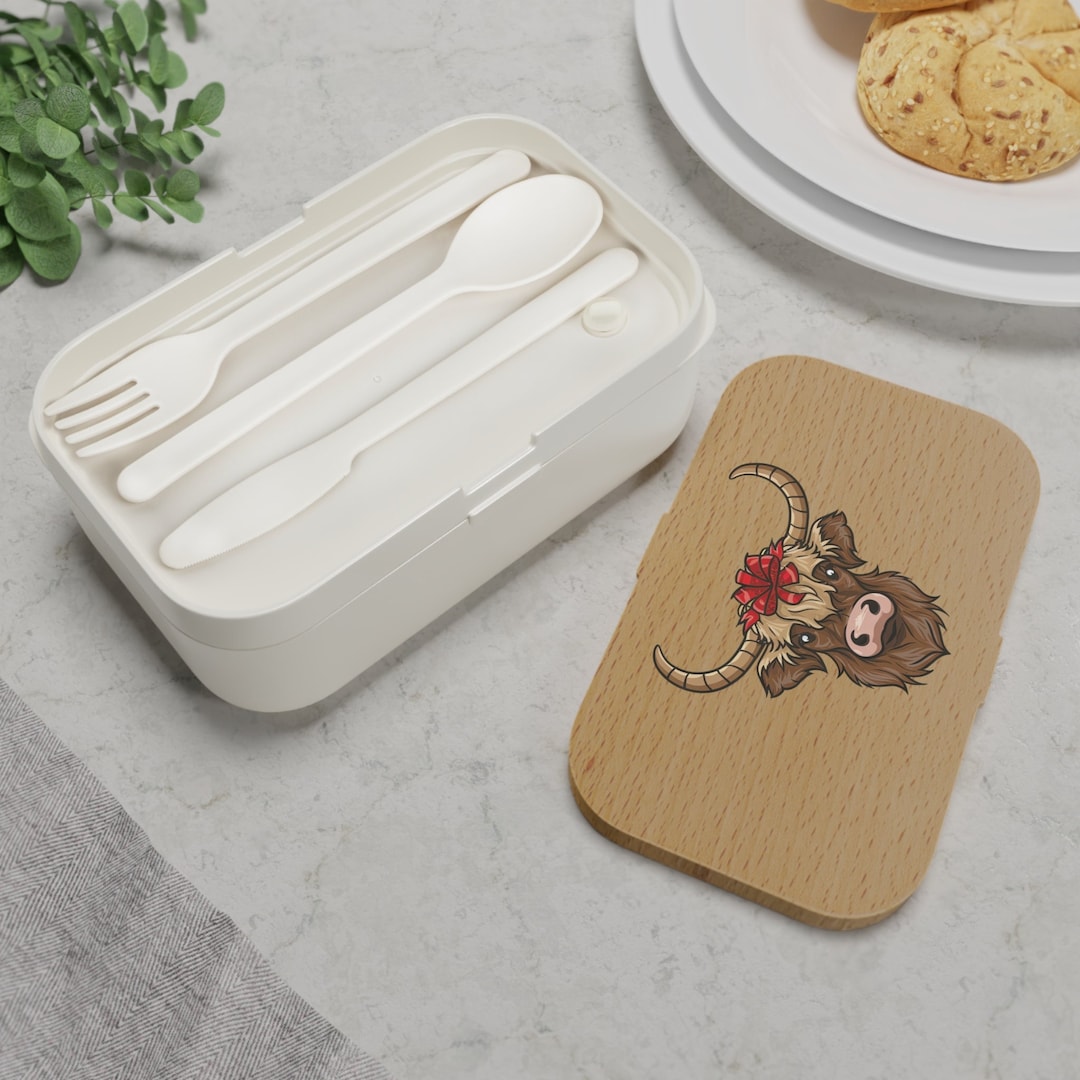 Highland Cow Bento Box Highland Cow Lunch Box Bento Box for - Etsy
