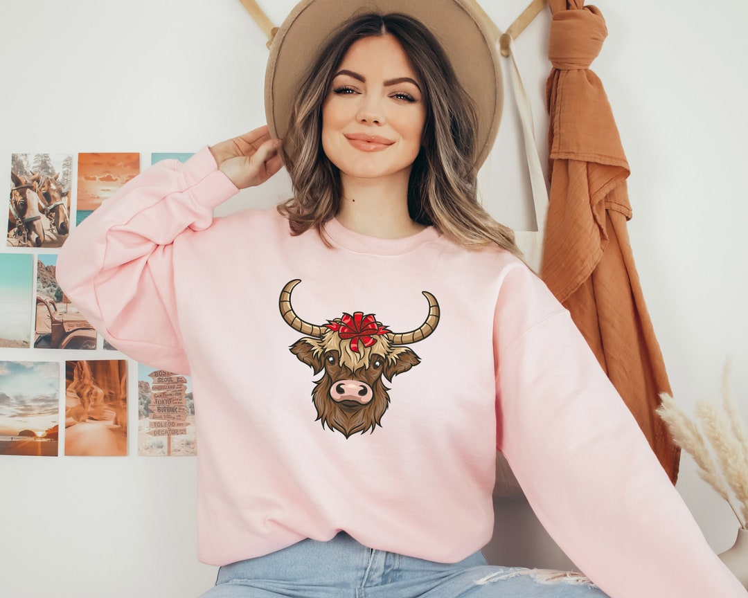 Highland Cow Sweater Cow Christmas Sweater Cute Cow - Etsy