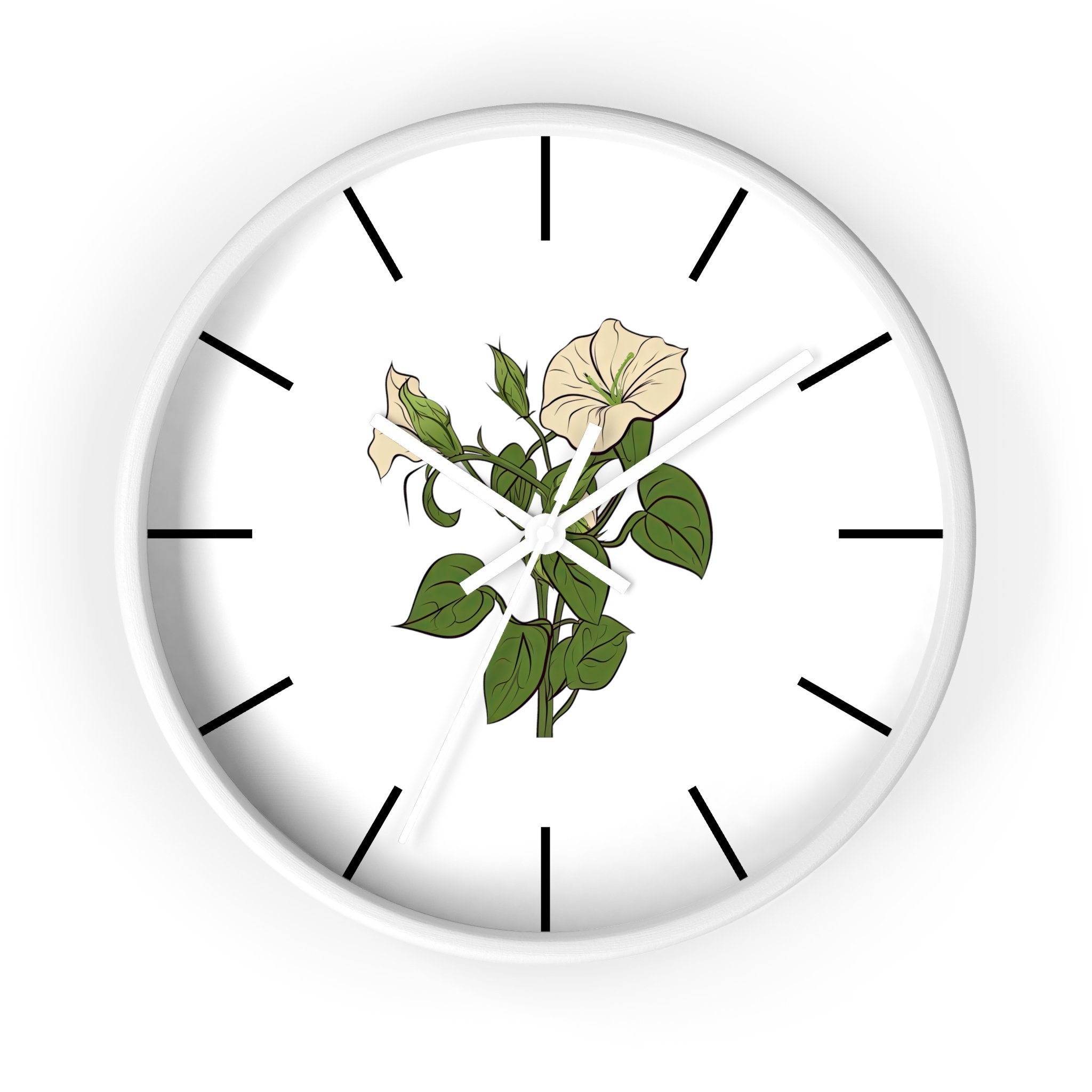 Cottagecore Morning Glory Flower Wall Clock Birth Flower - Etsy