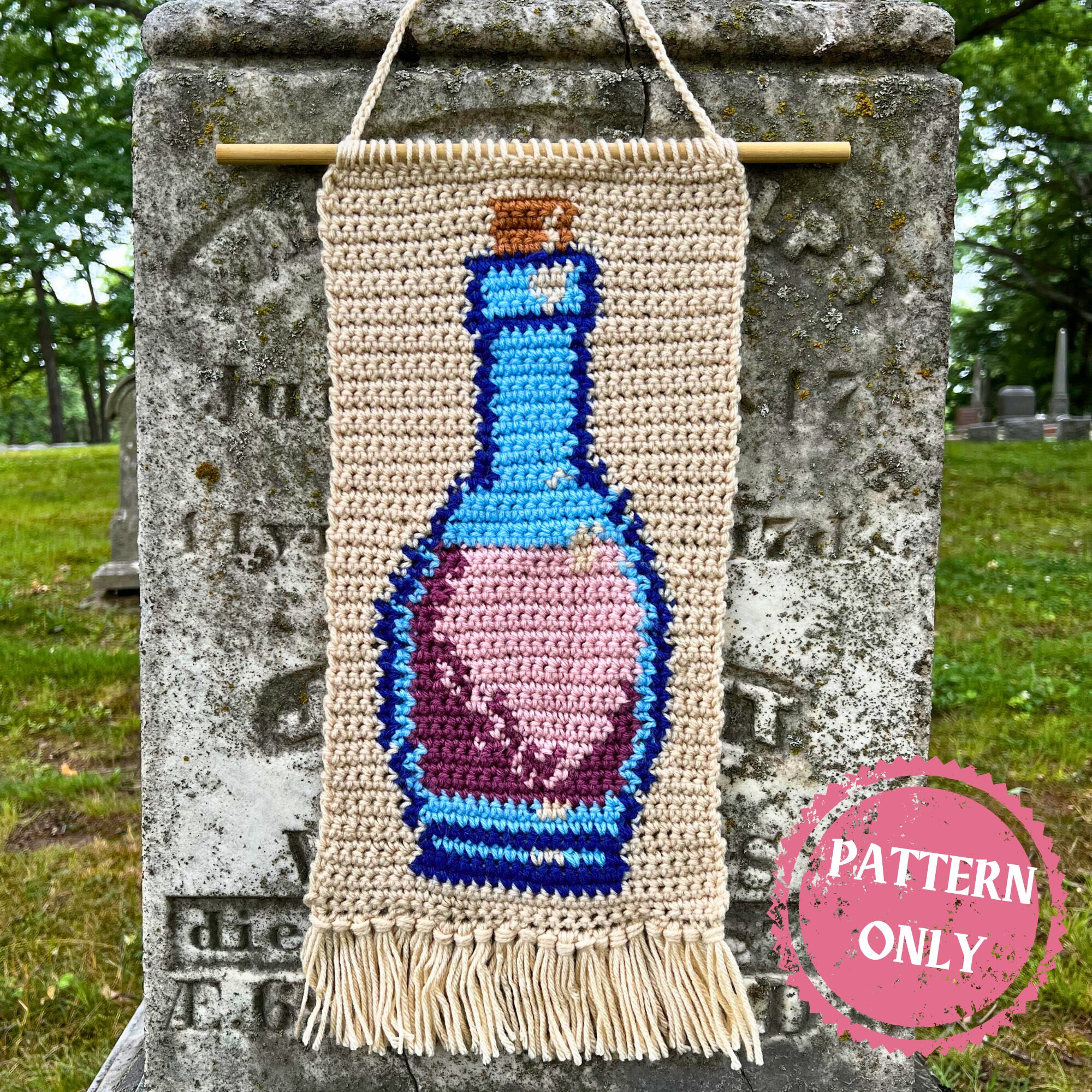 Crochet Pattern | Healing Potion Wall Hanging | Dnd Wall Hanging ...