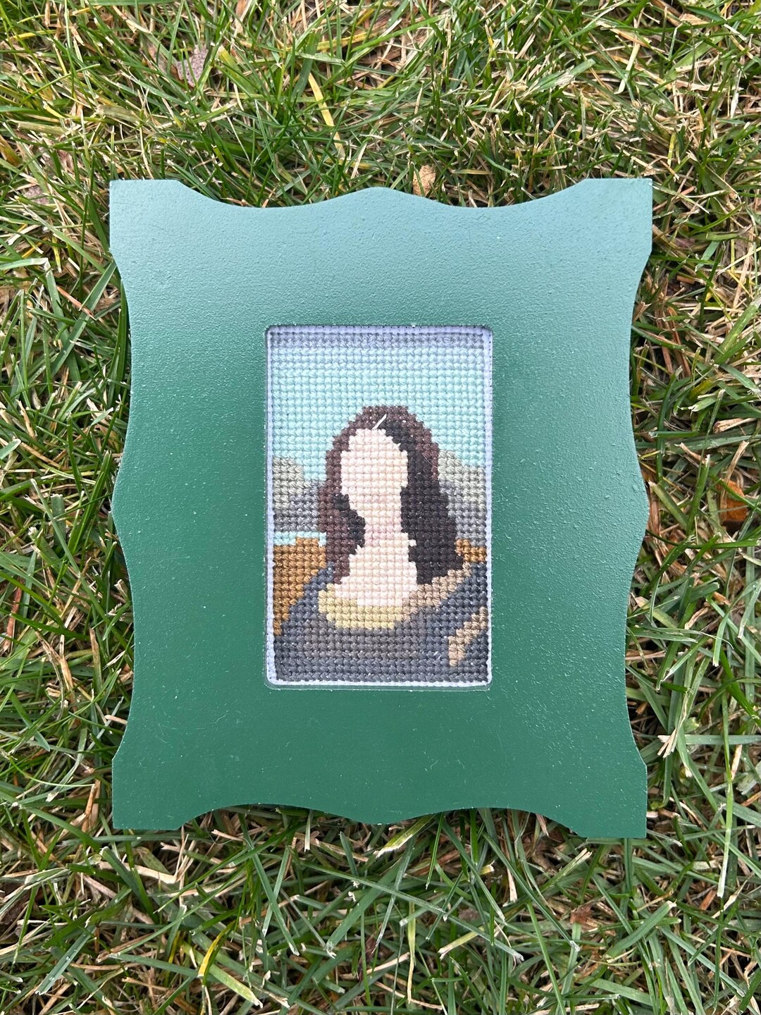 Mona Lisa Cross Stitch - Etsy