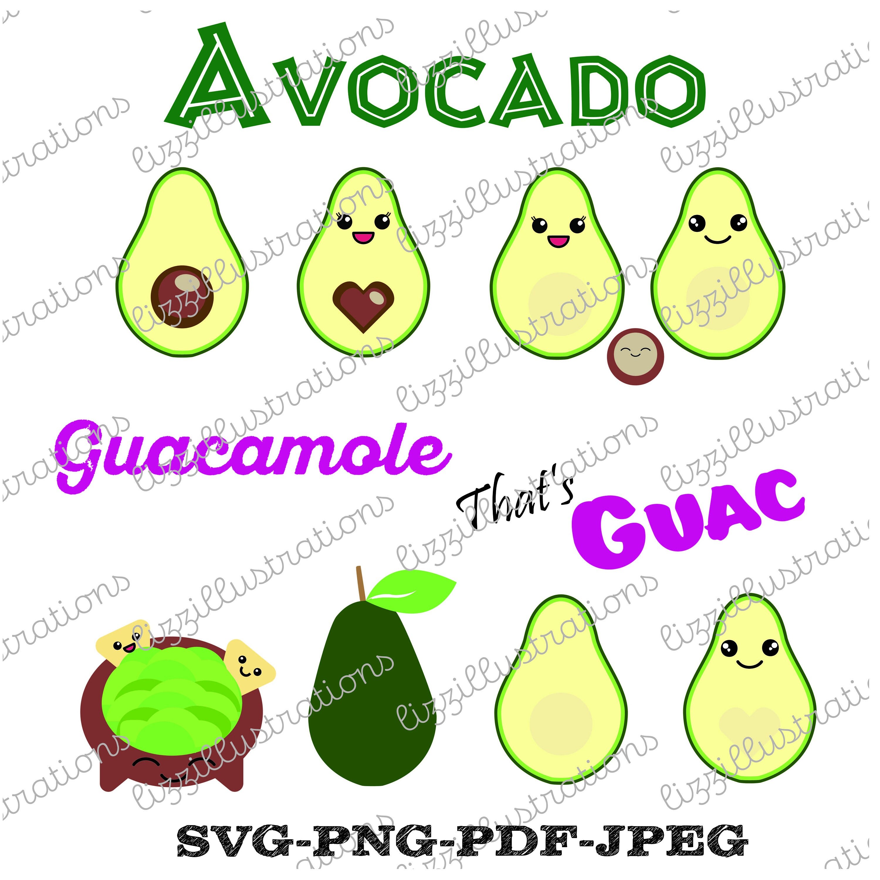 Aguacate svg, aguacate familia svg, aguacate imprimible, aguacate png ...