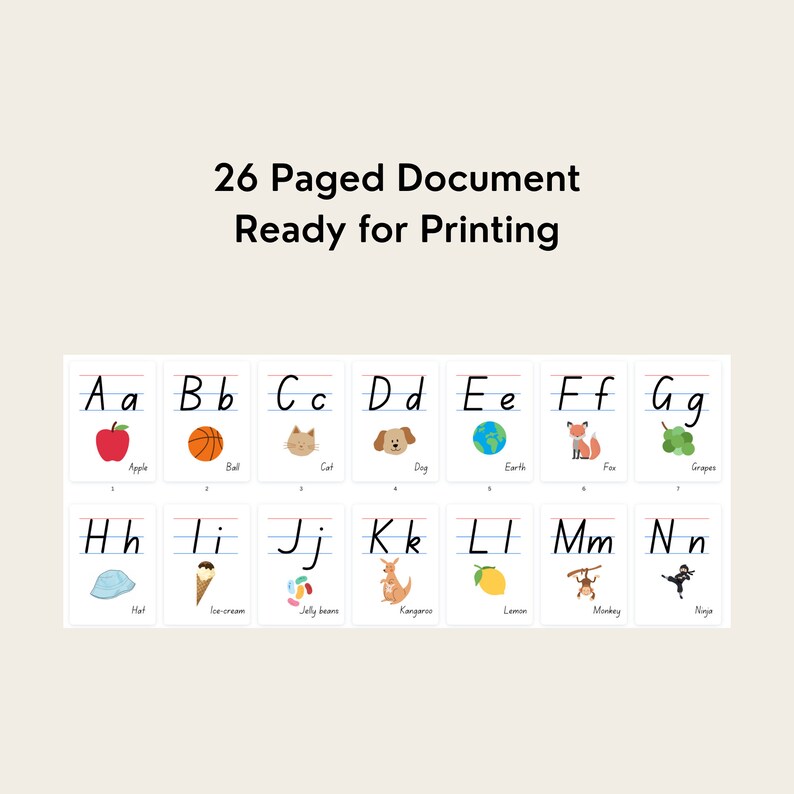 Alphabet Classroom Posters | Classroom Display Charts | Simple Neutral ...