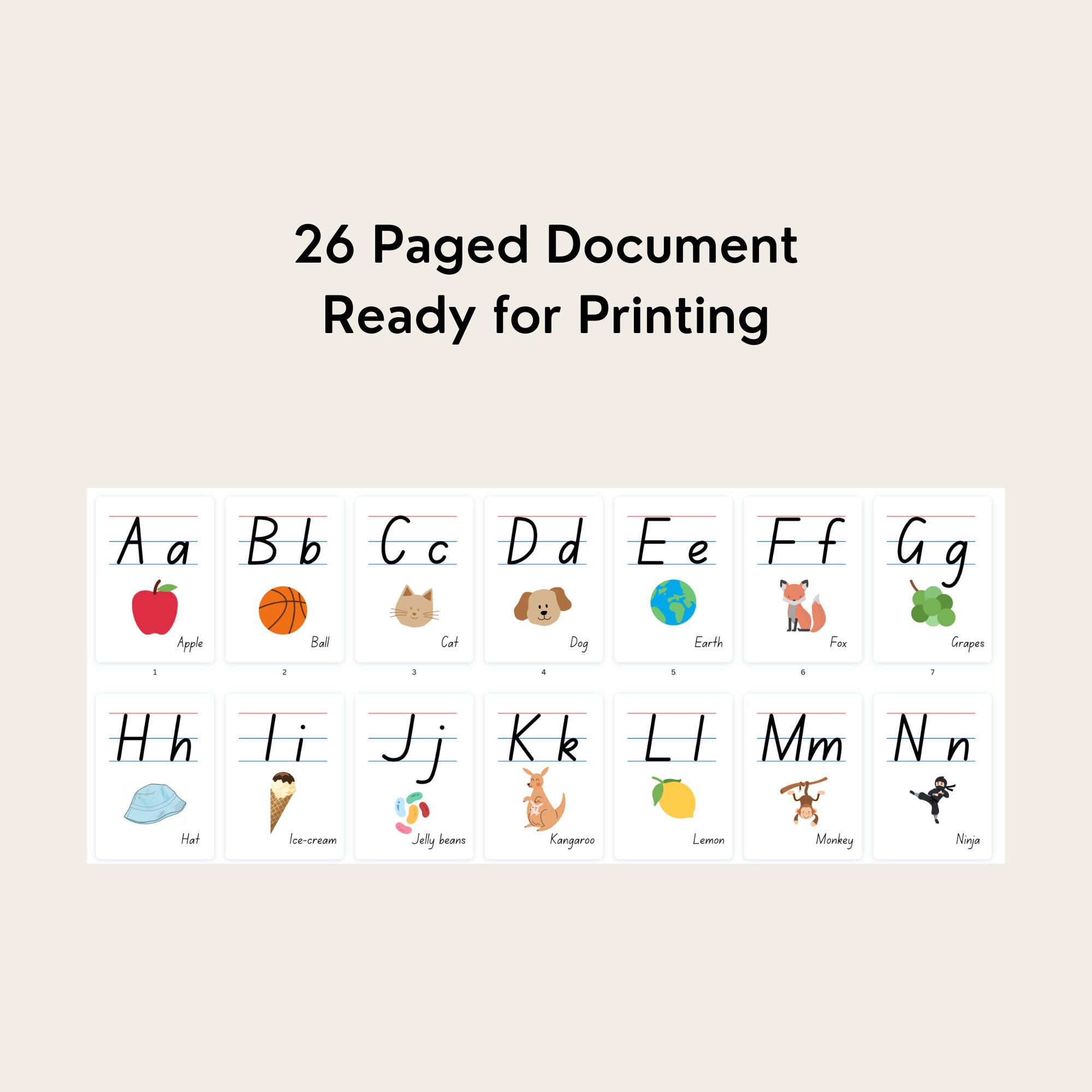 Alphabet Classroom Posters | Classroom Display Charts | Simple Neutral ...