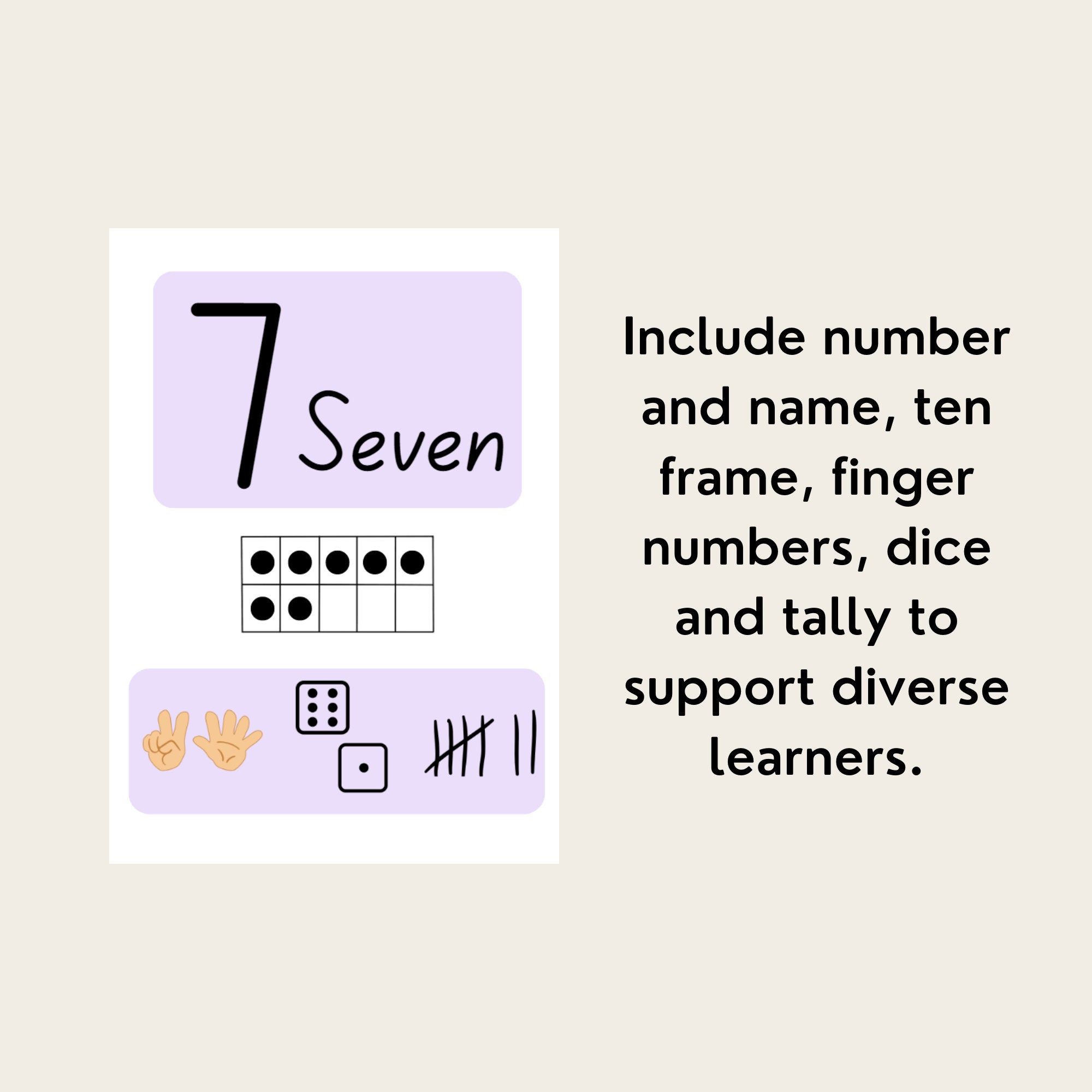 PRINTABLE Modern Colorful Number Posters | Bulletin Board Posters ...