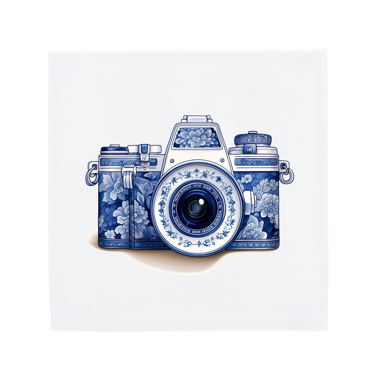 Delft Blue Ceramic Tile: Classic Photo Camera Modern Dutch - Etsy