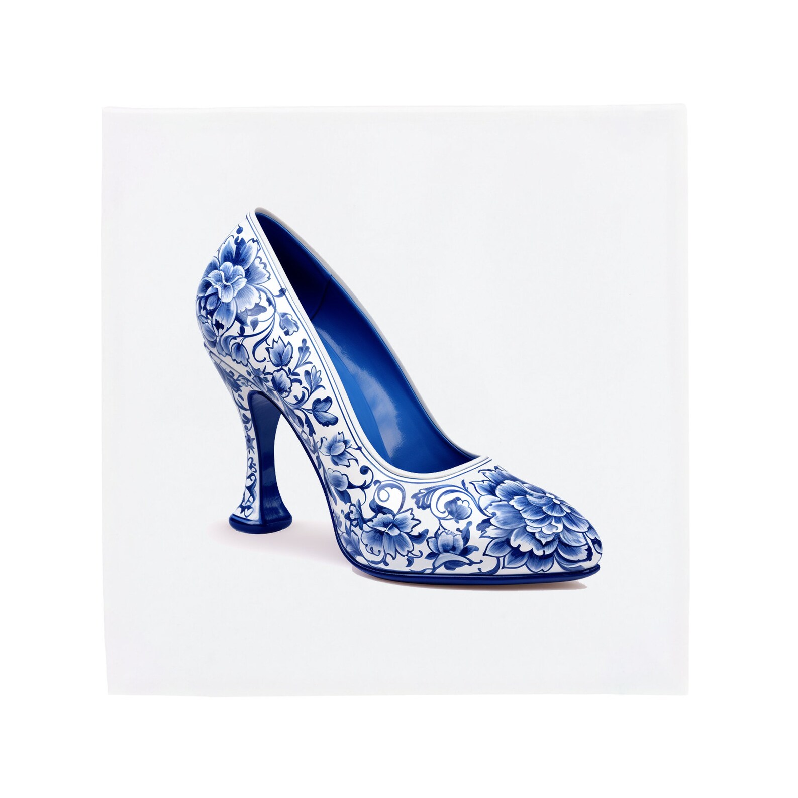Delft Blue Ceramic Tile: Barbie High Heels Modern Dutch - Etsy
