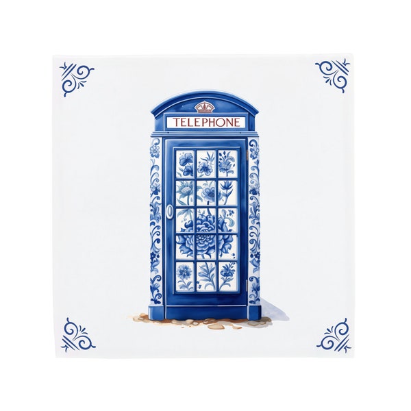 Blue Phone Booth - Etsy