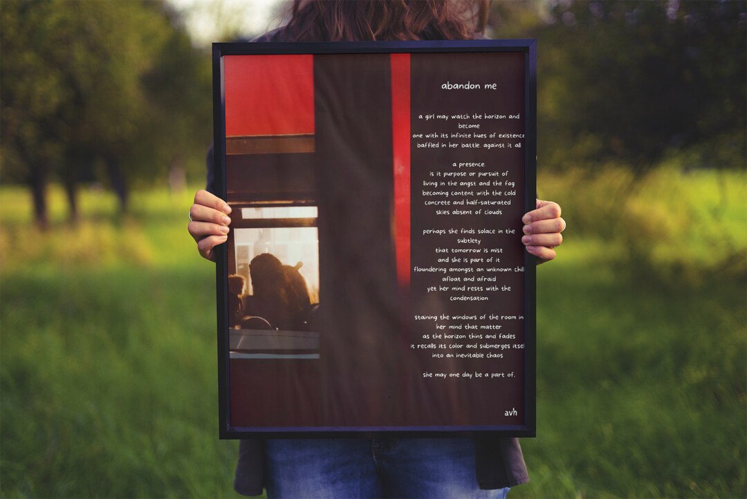 Custom Poem + Photo Print - Personalized to You! - Etsy