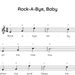 Rock A Bye Baby Easy Piano Sheet Music, Digital Downloadable Musical ...