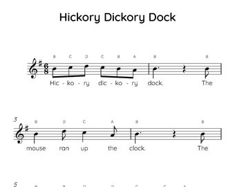 London Bridge Easy Piano Sheet Music, Digital Downloadable Musical ...